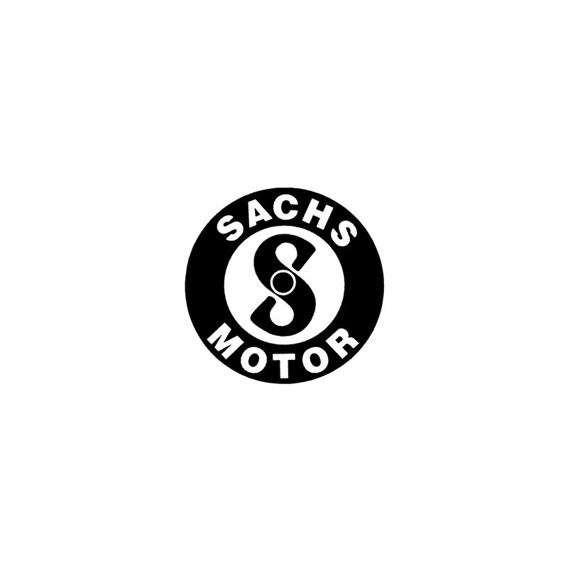 Sticker Sachs Logo Zwart/Wit 41MM