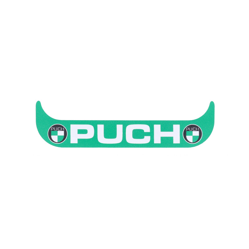 Sticker Plaathouder Smal Puch Logo Groen
