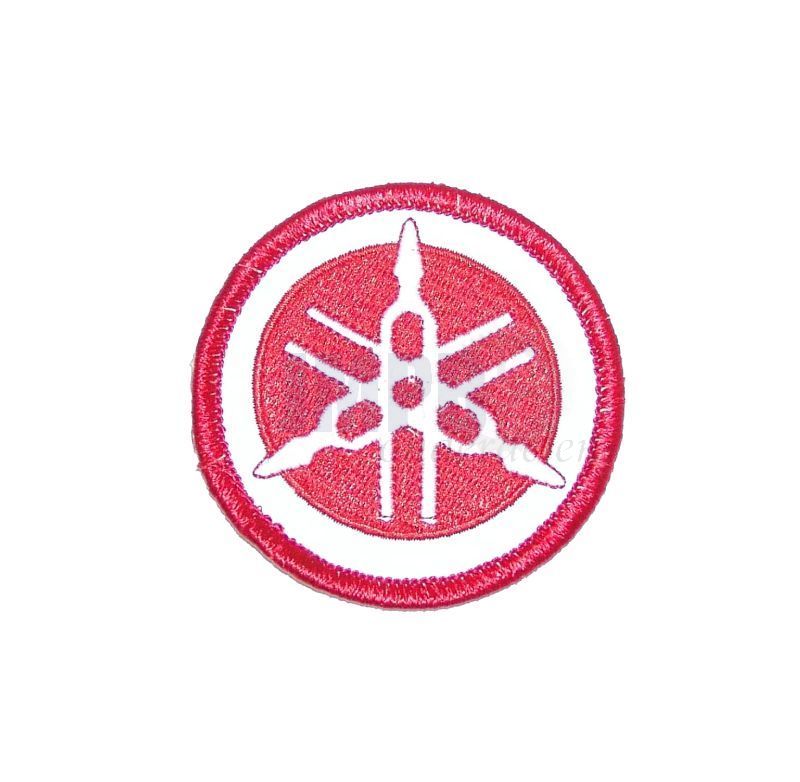 Strijkembleem Yamaha Rood