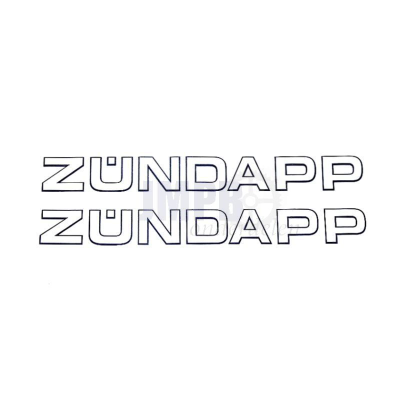 Stickerset Zundapp Tank 2 Stuks