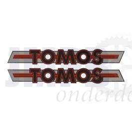 Stickerset Tomos 4TL | Rood-Zilver