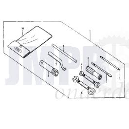 Exploded View Gereedschapskastje Honda MB50